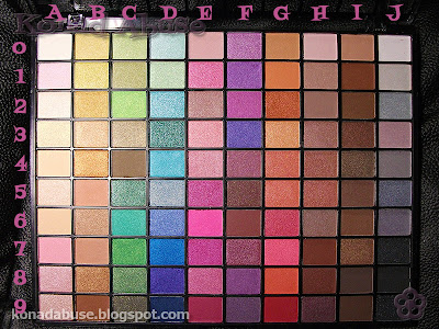 Konad and Glitter Abuse: EOTD: The ELF 100 Colour Palette Challenge