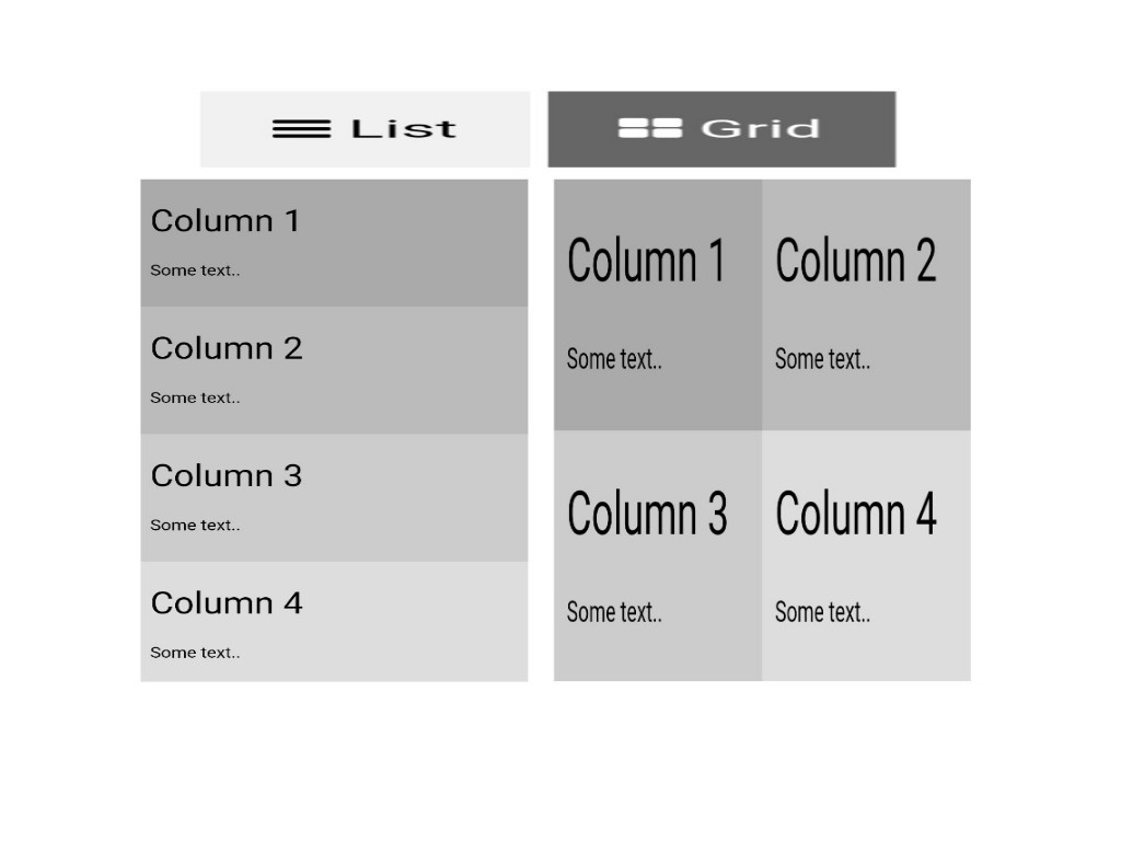 List Grid View Html - Balrajg