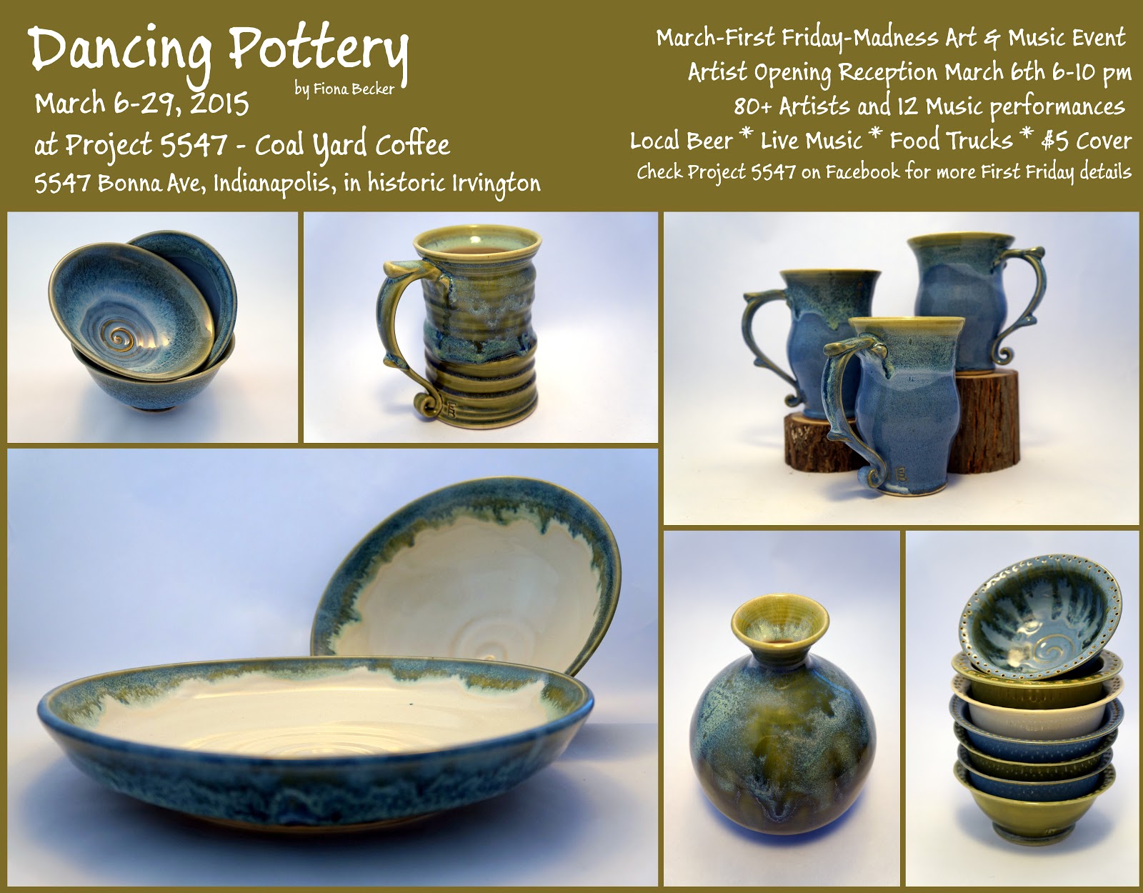 Dancing Pottery: March, First Friday, and the 5547 Project