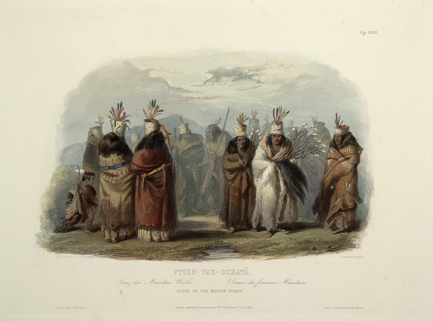 USA. COUNTRY STUDIES: Native americans. Tribe of MANDAN