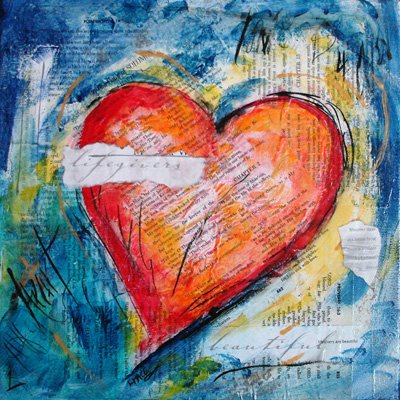 Heart Contemporary Fine Art, Heart Paintings by Texas Artist Laurie pace