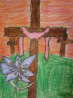 The Art Teacher's Closet: In the Art Room - Easter Crosses