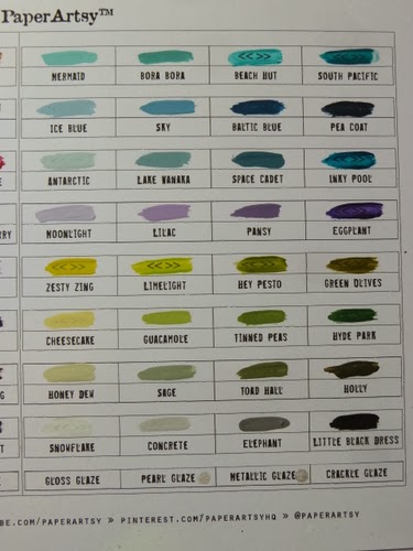 PaperArtsy: Paint Sample Chart