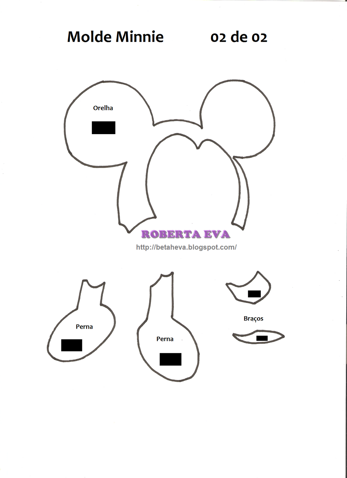 Minnie moldes - Imagui