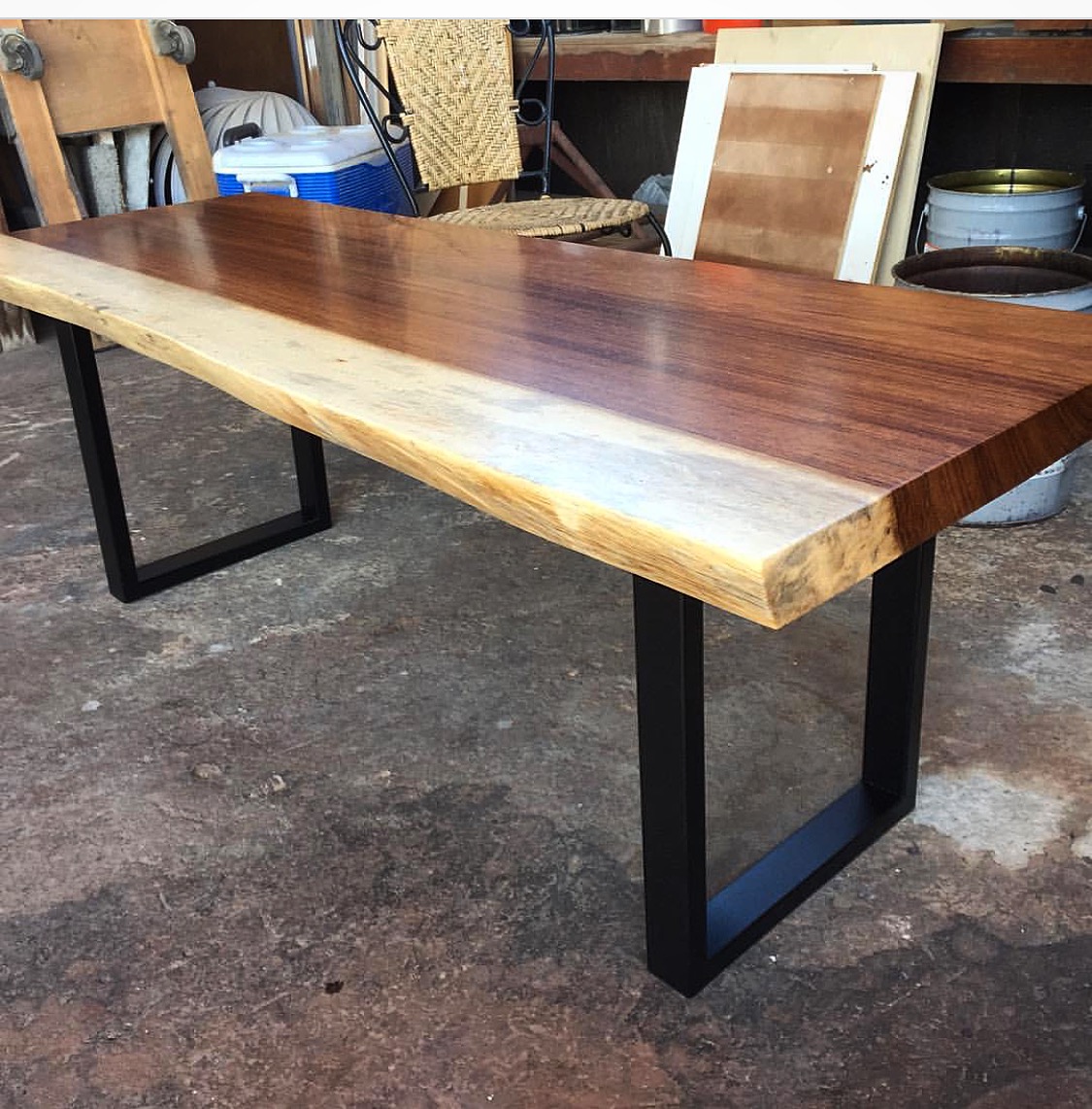 Tropical Exotic Hardwoods: Neat Parota coffee table by @chrisstarks