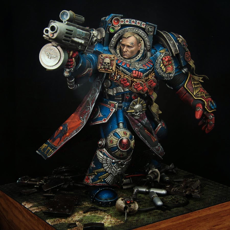 Serpentarium: Captain of the 1st company Crimson fists chapter.