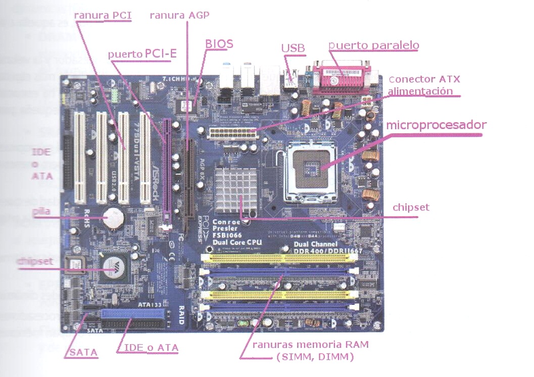 TIC CursoBlog: PLACA BASE ORDENADOR
