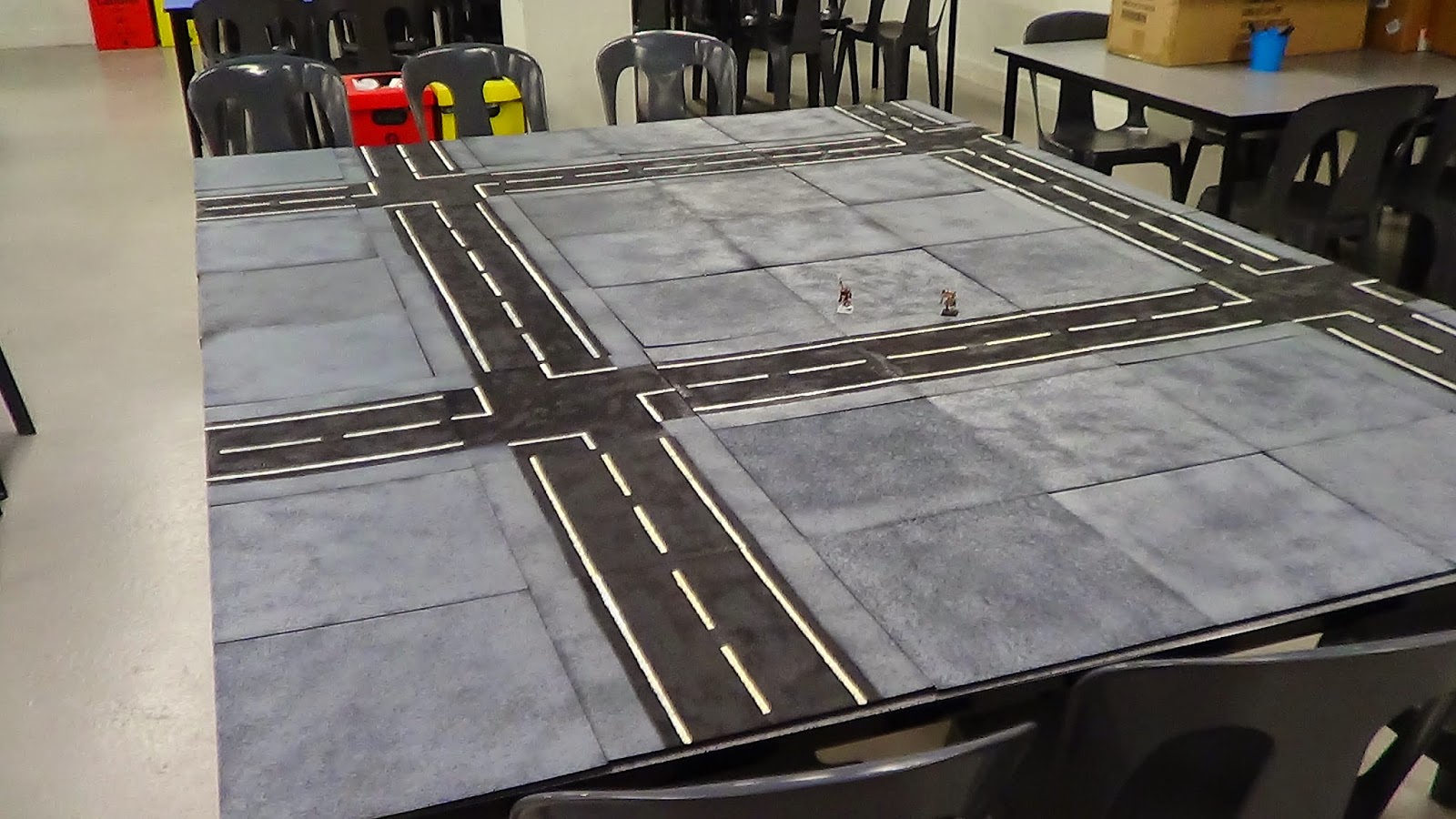 Lead Capes - A Superhero Wargames Blog: Terrain Finished: Road Tiles