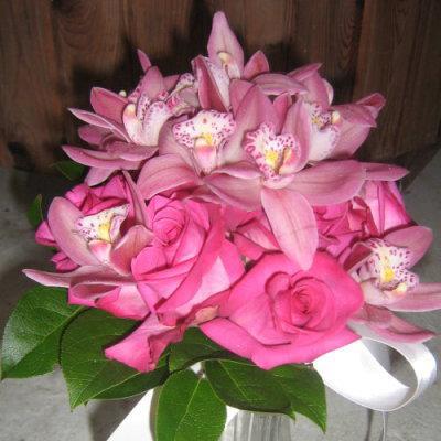 Firenze Flora: Fine Pink Roses & orchids Bouquet