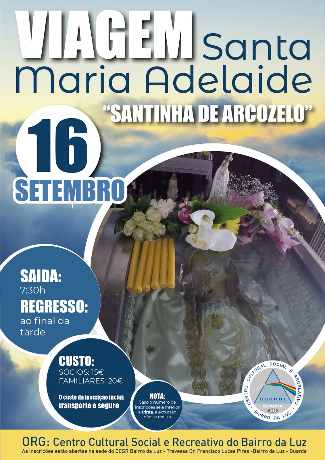 C.C.S.R. do Bairro da Luz: Santa Maria Adelaide - Arcozelo