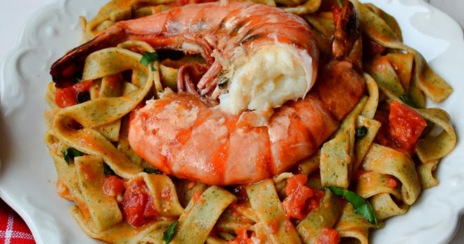 Tagliatelle cu creveti - CAIETUL CU RETETE