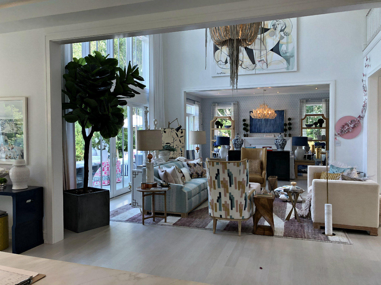 Hampton Designer Showhouse Tour (Interior Spaces) - Calypso in the Country