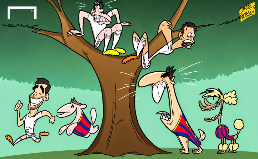 Omar Momani cartoons: Suarez heads to Barcelona
