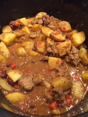 Chunky Slow Cooker Beef Chilli Hash