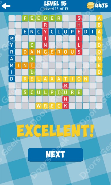 13 Word Connect Level 15 Answers ~ Doors Geek