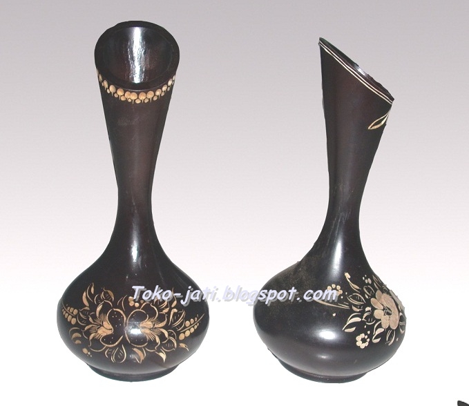 Kerajinan Kayu Jati: Vas Bunga Unik Dan Murah