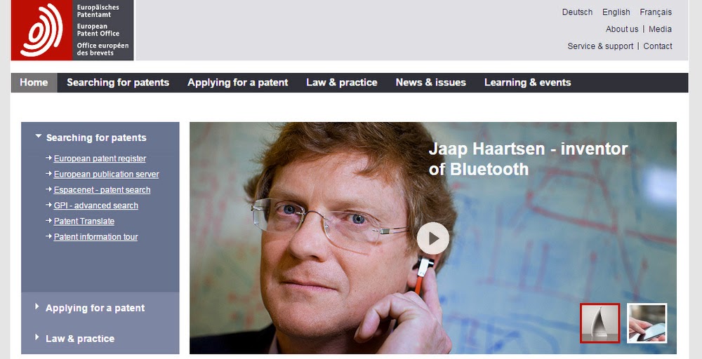 enpan's Patent & Linux practice: 藍牙的發明人 - Jacobus Cornelis Haartsen