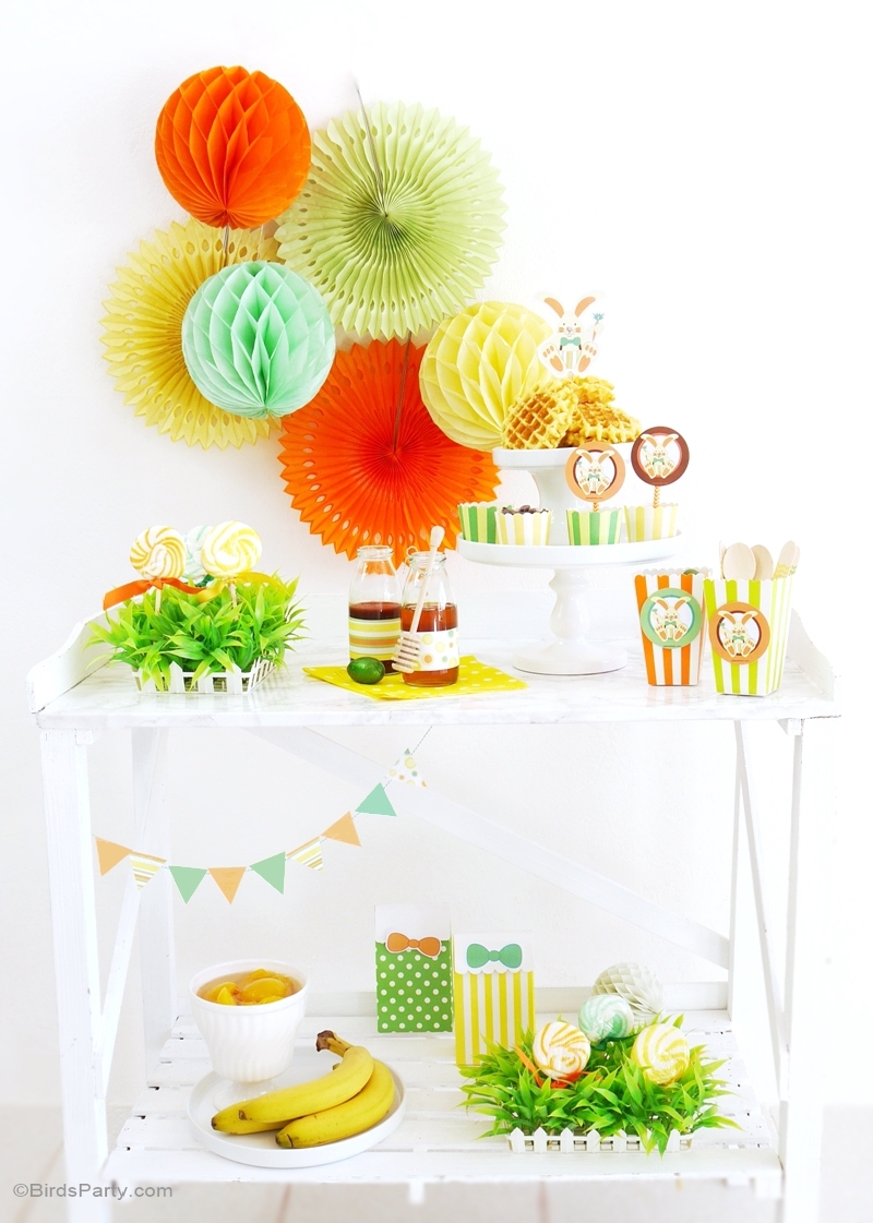 How to Set up an Easter Waffle Bar - Party Ideas | Party Printables Blog