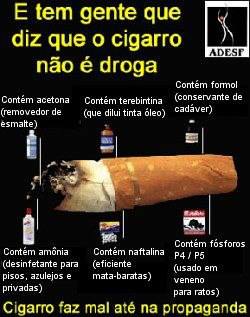 Neuroterapia Triádica: Composição química do CIGARRO