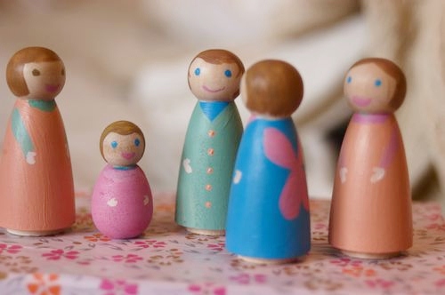 we bloom here: Making Peg Dolls Tour: Clean