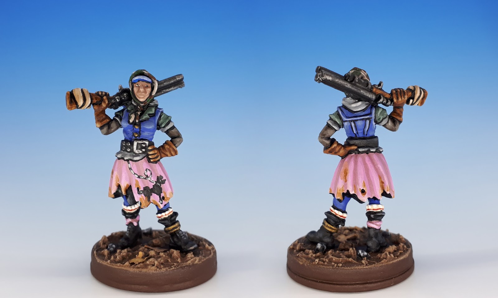 Oldenhammer in Toronto: Painted miniatures for the Fallout board game