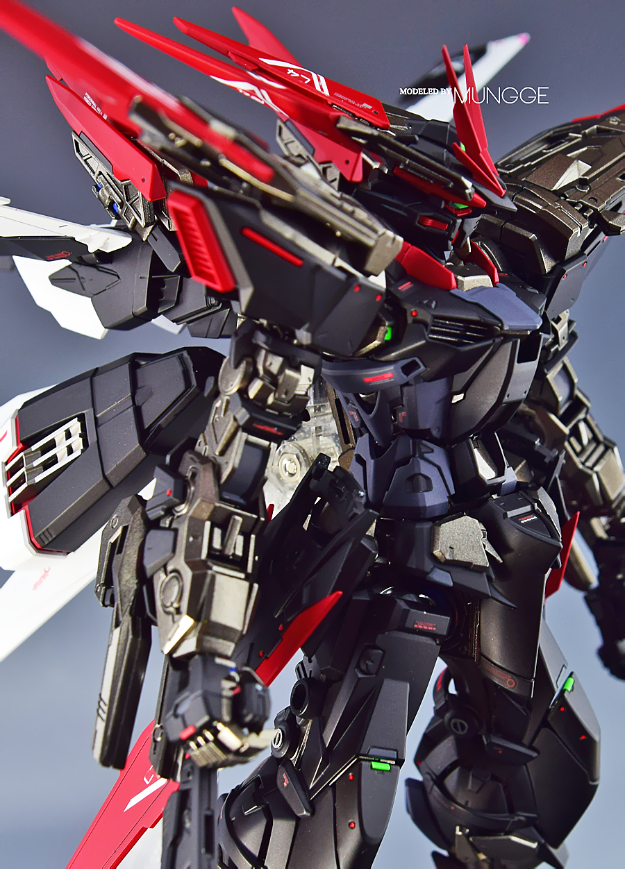 GUNDAM GUY: MG 1/100 Astray Blue Frame D [Black Ver.] - Customized Build