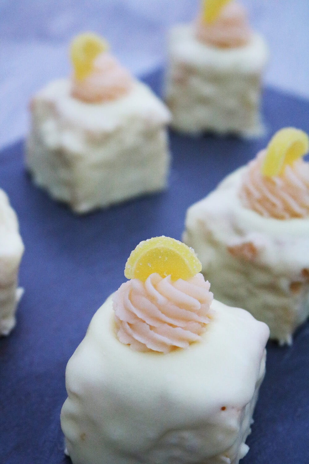 Lemon Surprise Fondant Fancies | Bake Off Bake Along | Take Some Whisks
