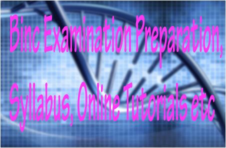 Binc Examination Preparation, Syllabus, Online Tutorials, study ...