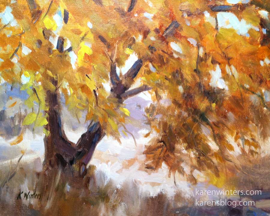 Plein Air Painting: Plein air sycamore tree oil painting by California ...