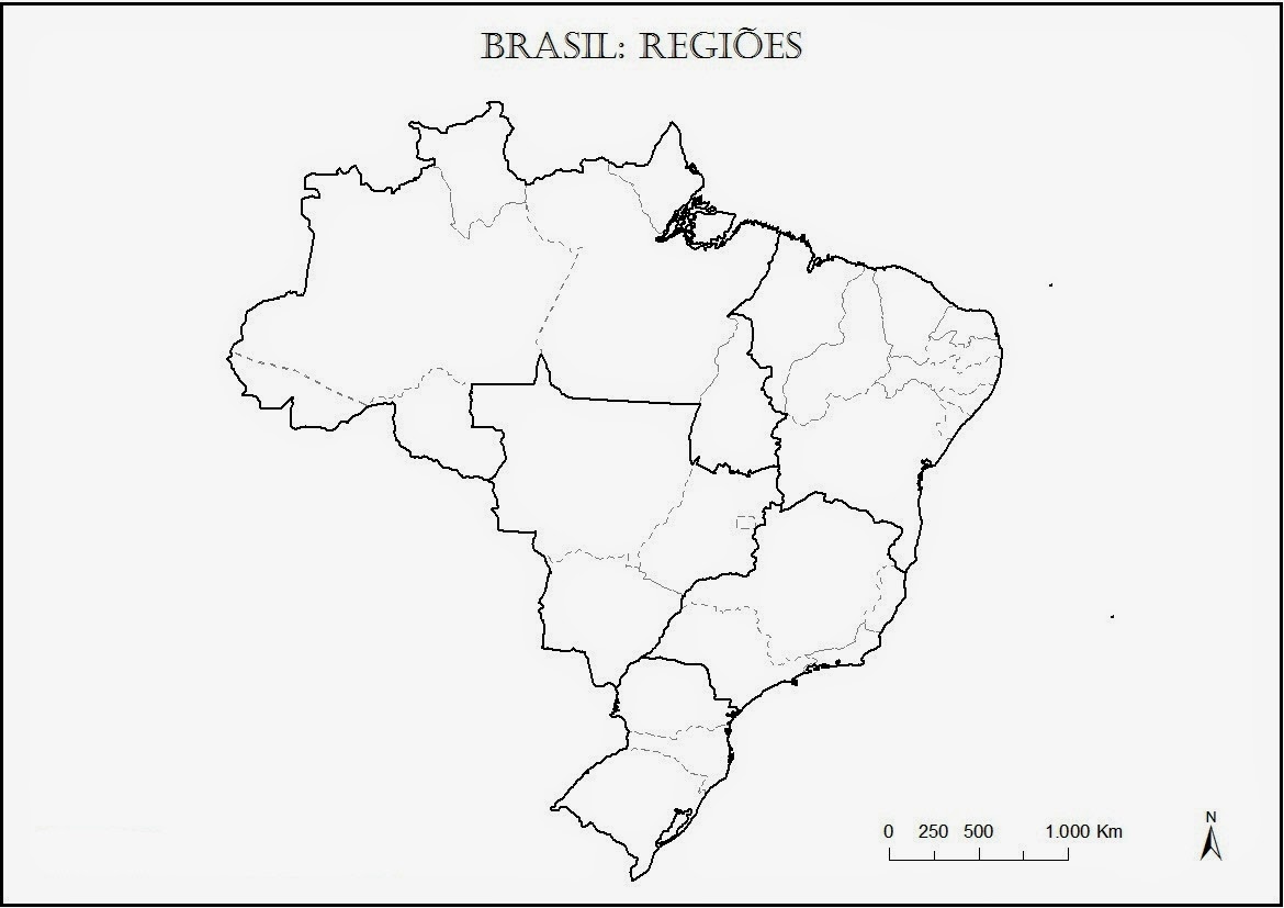 Mapa Das Regiões Do Brasil Para Colorir - NAZAEDU