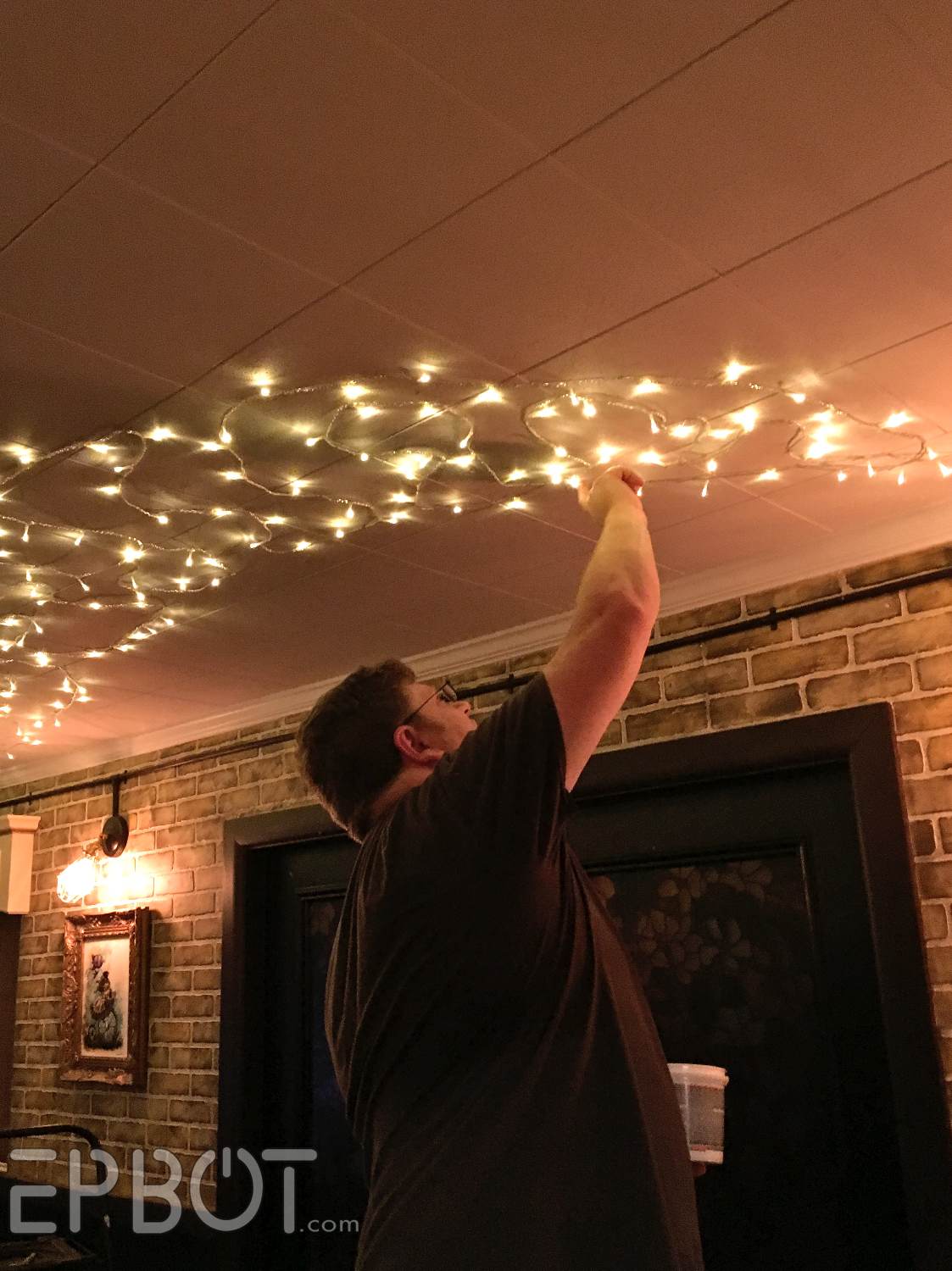 EPBOT: Our Magical Twinkle Light Ceiling, And How We Did It!