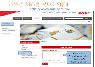 PRODUK KECANTIKAN DAN KESIHATAN: CARA SEMAK TRACKING POS LAJU