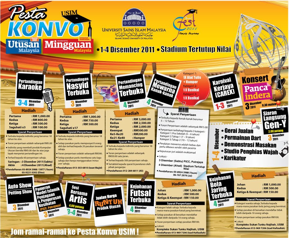 Usahawan Negeri Sembilan: Menarik Pesta Konvo USIM 1 ke 4 Dis 2011 di ...