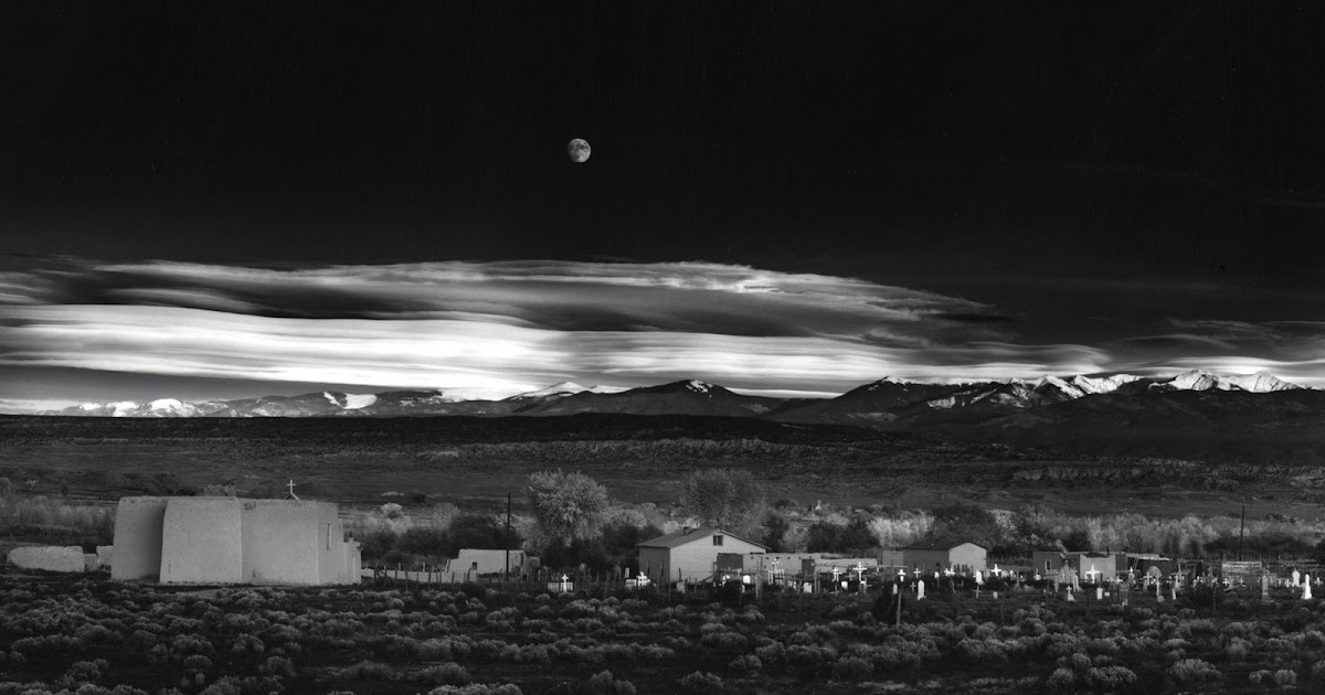 Art of the Day: Ansel Adams, Moonrise, Hernandez, New Mexico