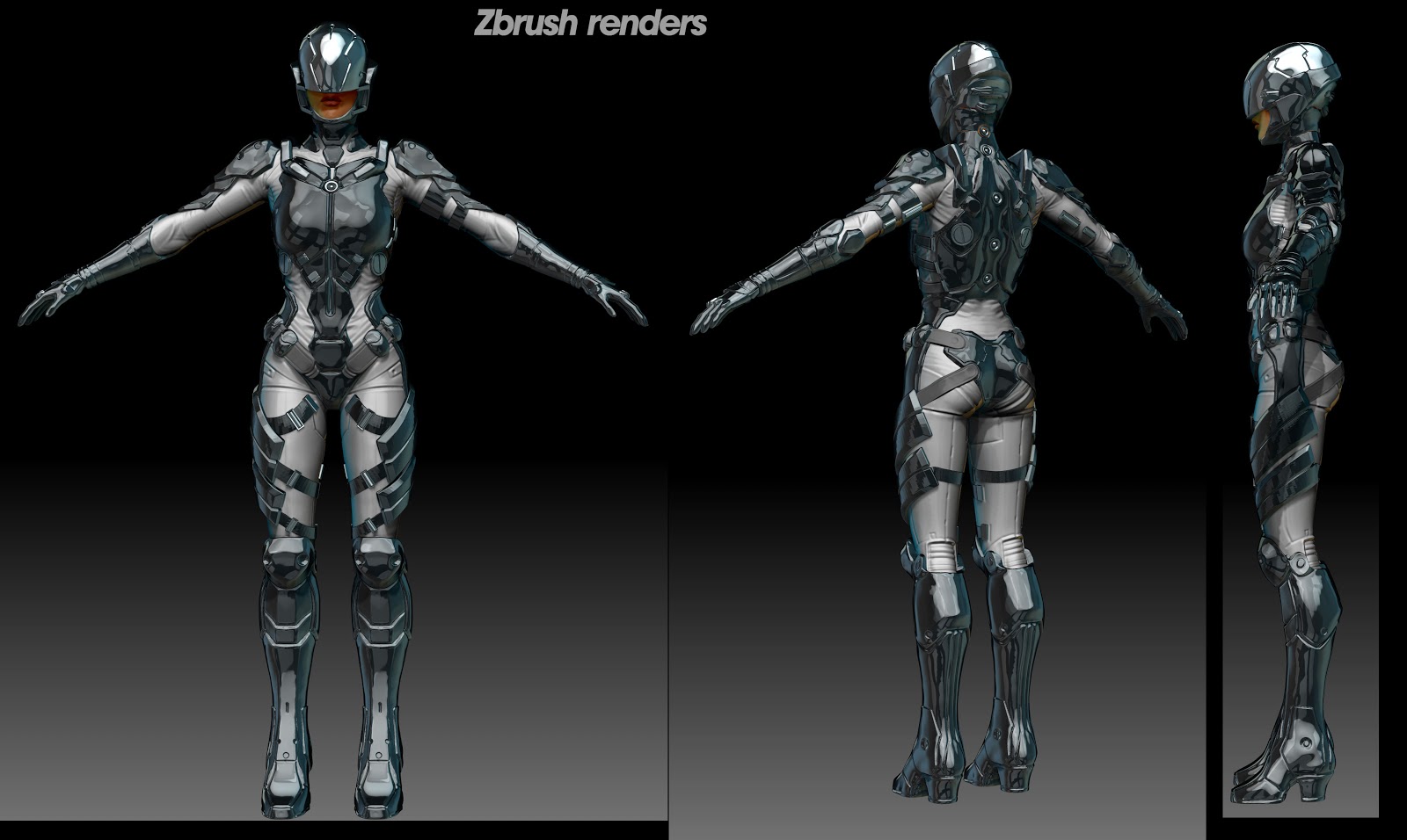 Fracture - Digital Art: Kevlar Girl