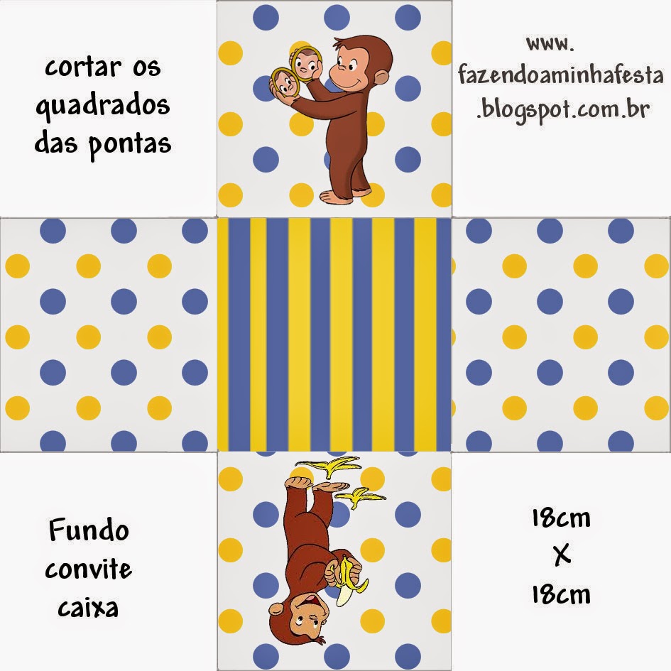 Curious George: Free Printable Boxes. - Oh My Fiesta! in english