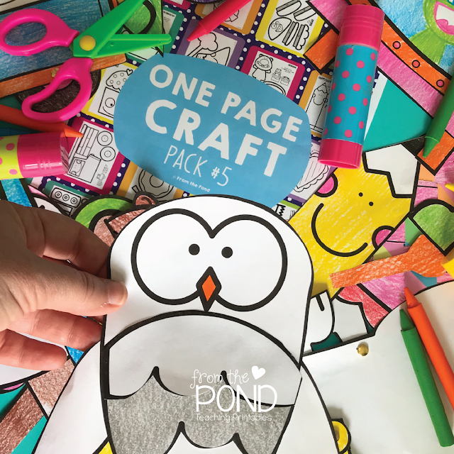 One Page Craft Pack 5 | From the Pond