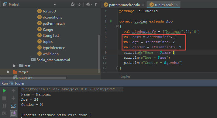 Share my learning's: 9)Tuples in scala