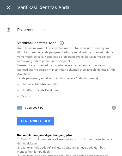 Tutorial Menyelesaikan Tahap Verifikasi Akun Di Google Adsense