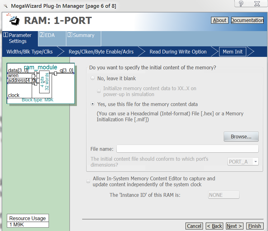 Forty-Two, and now?: FPGA - Using RAM Memory - M9K Blocks 1