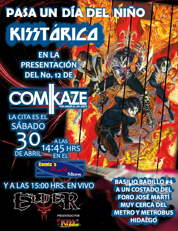 Comikaze: COMIKAZE Y THE ELDER EN EL COMICS ROCK SHOW