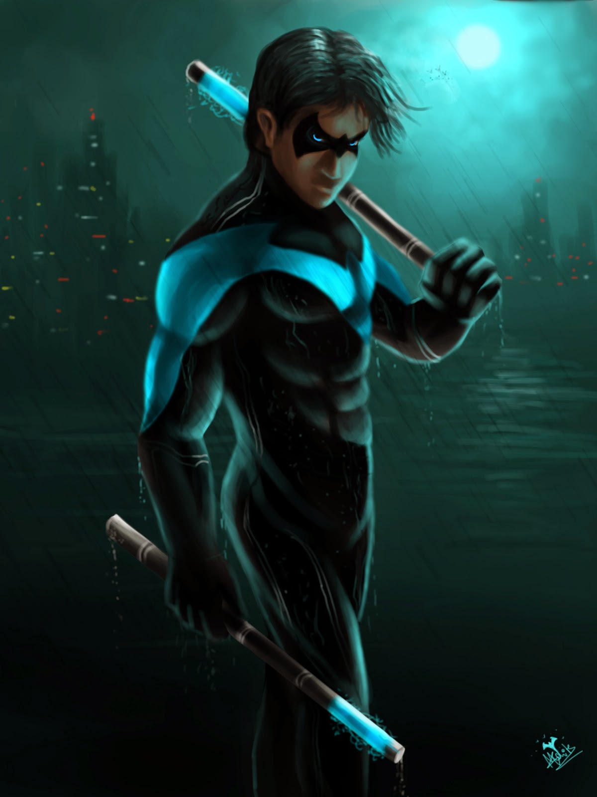 World Of My Paintings: Nightwing