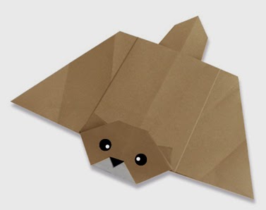 Flying Squirrel - Easy Origami instructions For Kids