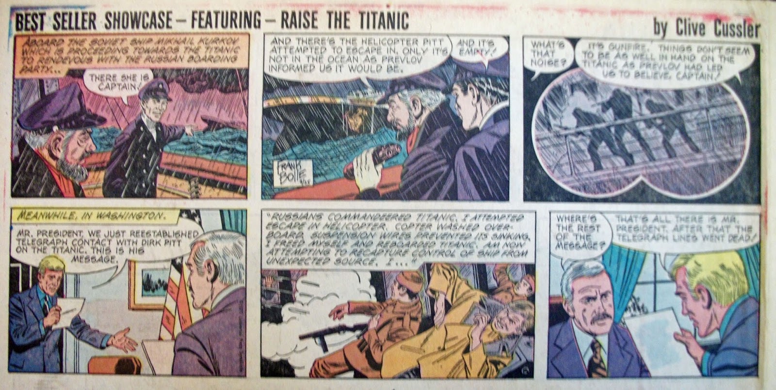 Clive Cussler Book Collecting: Raise the Titanic Comic Strips