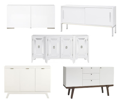 Swanky Swell: White Buffet {almost} under $500