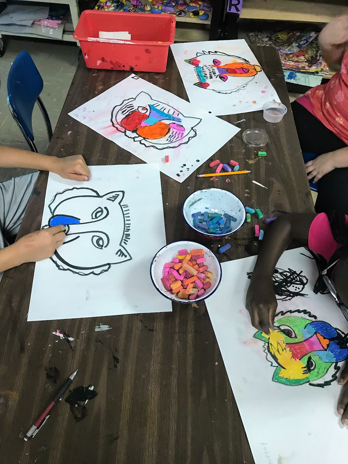 Elements of the Art Room: 4th grade Dean Russo inspired Bengal Tiger