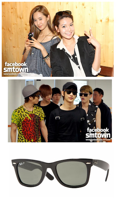 Kpop Style: Sooyoung, Leeteuk and Minho wearing Ray Ban