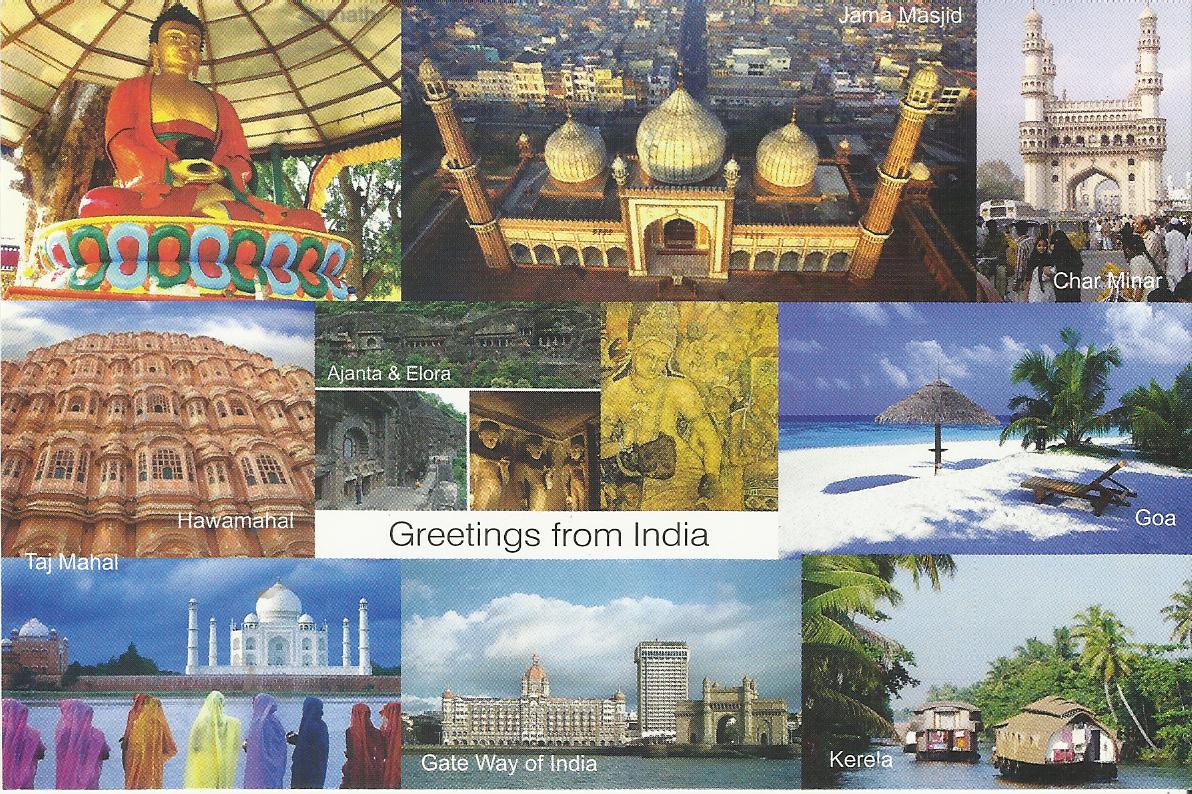 Heritage of India: Greetings from India picture post cards