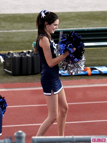 NEWS: Kendall & Kylie Jenner Trade in Prom Dresses for Cheerleading ...