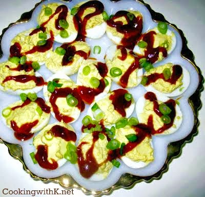 BBQ Ranch Stuffed Eggs